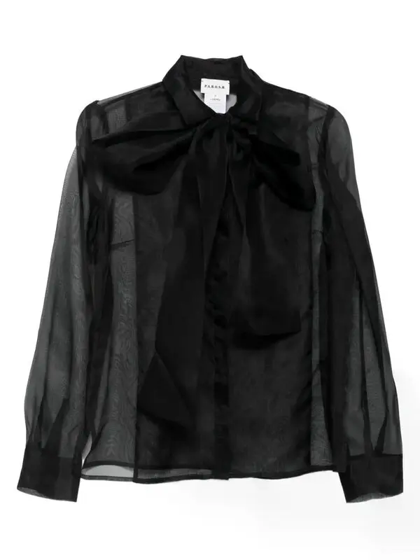 P.a.r.o.s.h Bow-detail Sheer Blouse