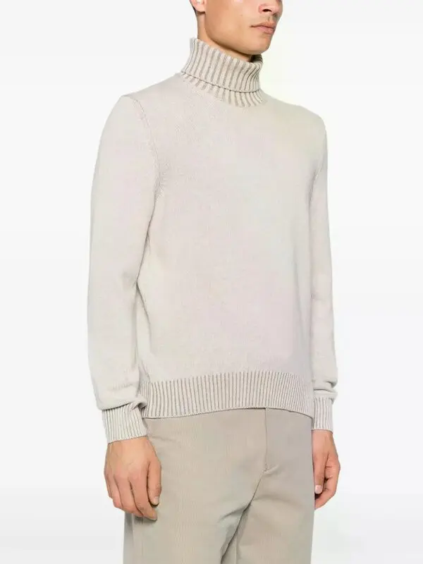 VENGERA Ribbed-knit Turtleneck Sweater