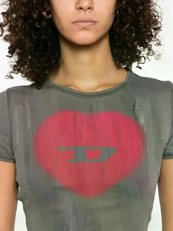 DIESEL® Heart-print T-shirt