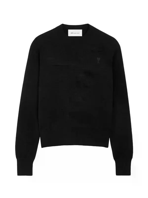 AMI Paris De Coeur Merino Wool Sweater