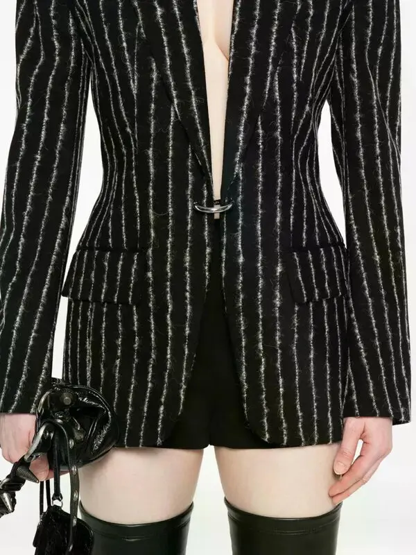 MUGLER Pinstripe Wool Jacket