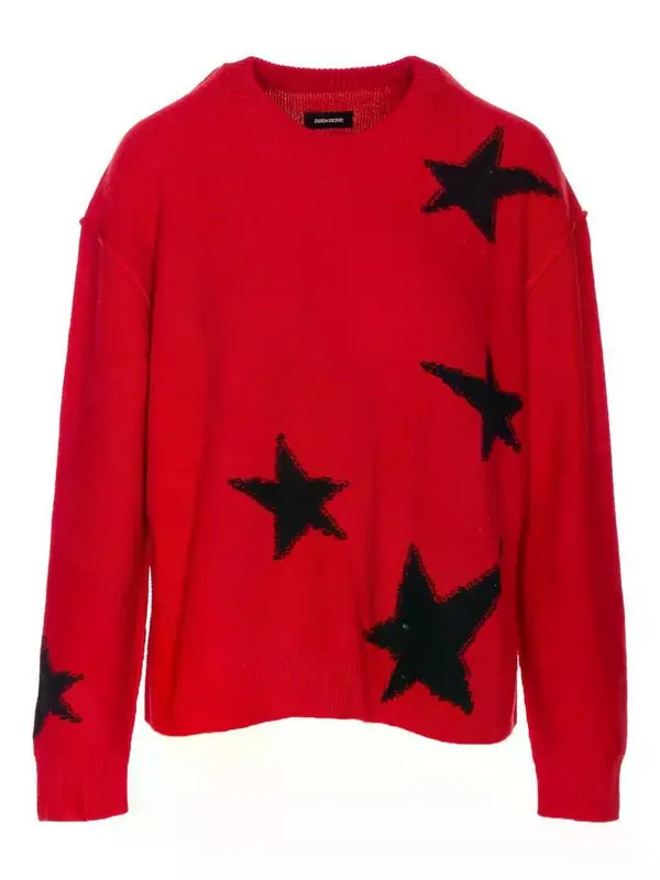 Zadig&Voltaire Markuz Star-embroidered Cashmere Sweater