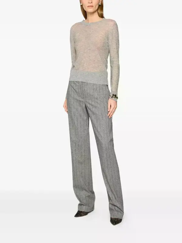 GENNY Fine-knit Top - Grey