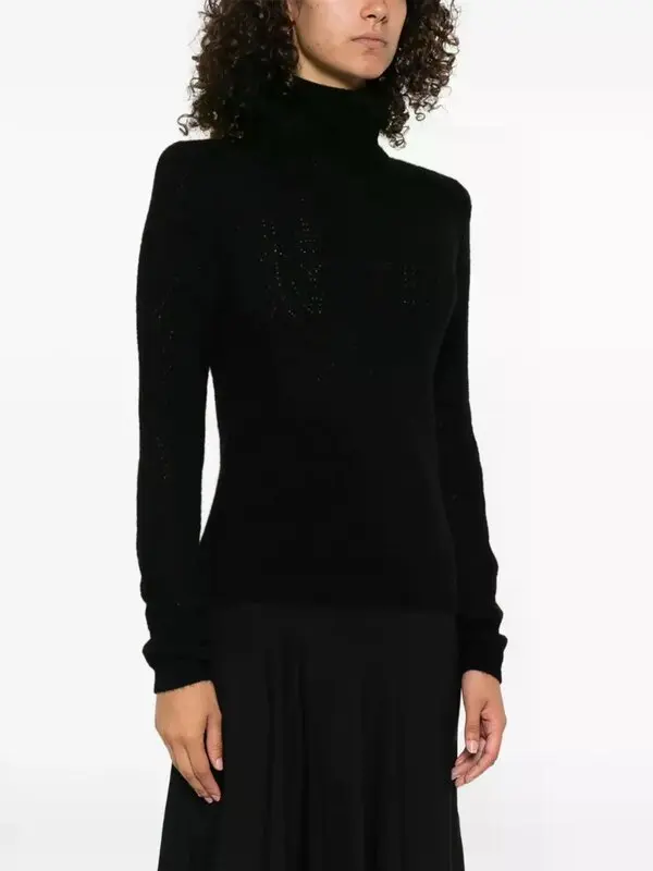 P.a.r.o.s.h Wool Turtleneck Jumper - Black