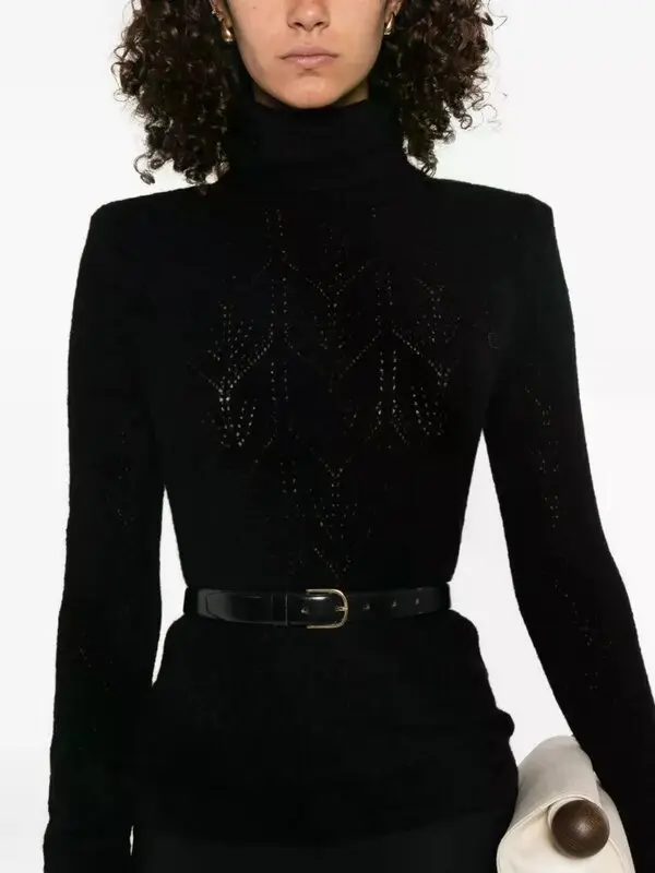 P.a.r.o.s.h Wool Turtleneck Jumper - Black