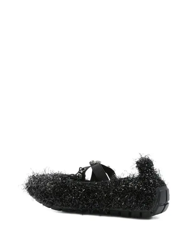 Simone Rocha Embellished Frill Ballet Flats