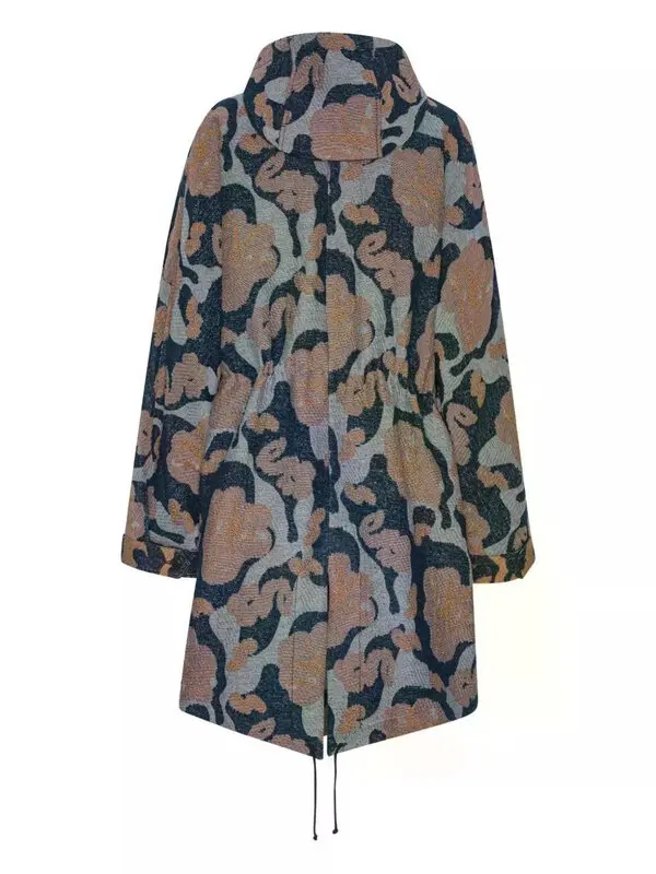 Henrik Vibskov Abstract Print Hooded Coat