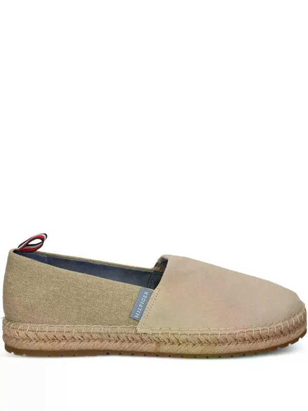 Tommy Hilfiger Suede Leather Espadrilles - Neutrals
