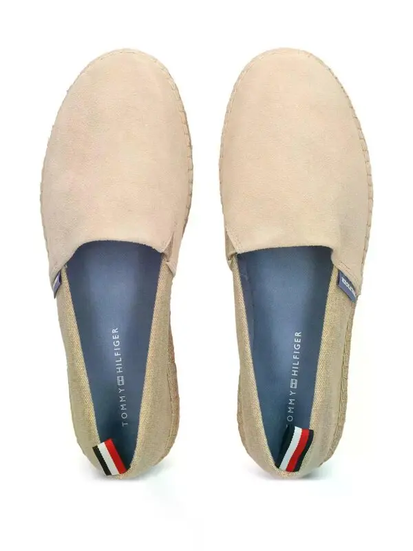 Tommy Hilfiger Suede Leather Espadrilles - Neutrals
