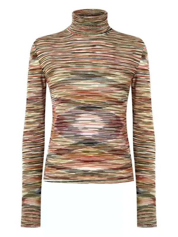 Missoni Stripe-pattern Turtleneck Sweater - Neutrals