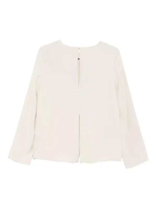 P.a.r.o.s.h Keyhole-neck Boxy Top - Neutrals