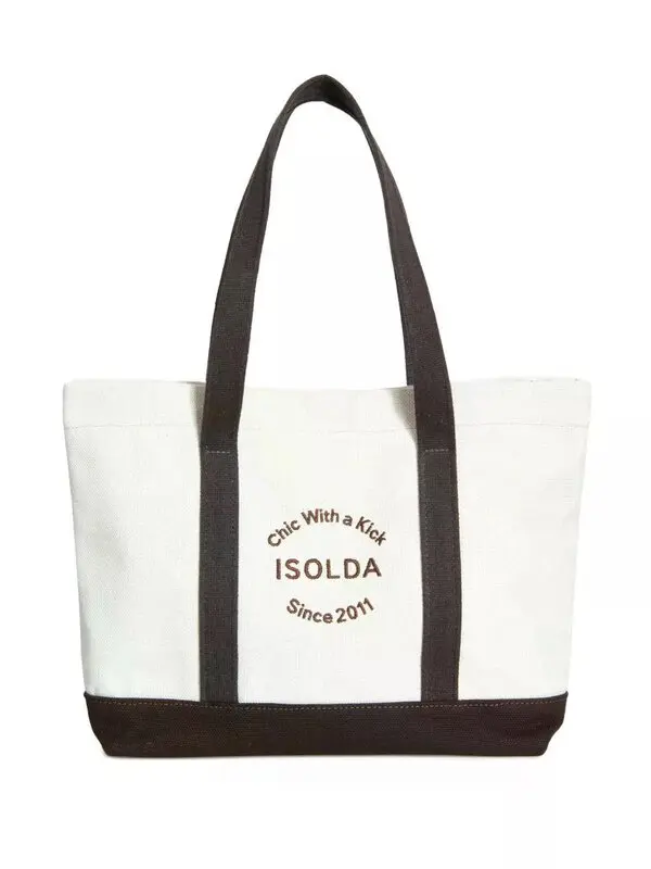 Isolda Embroidered Cotton Tote Bag
