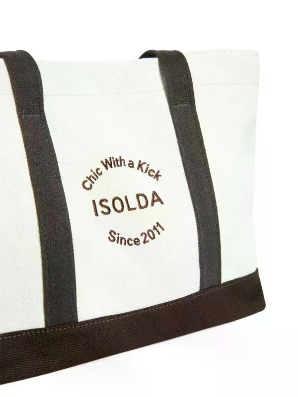 Isolda Embroidered Cotton Tote Bag