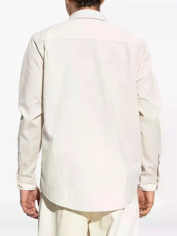 SAMSOE SAMSOE Textured Chest-pocket Shirt