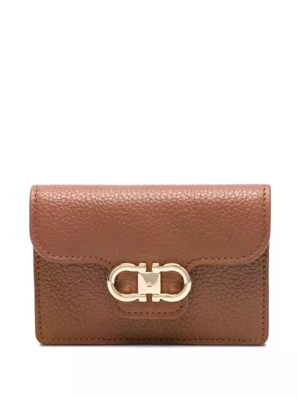 FERRAGAMO Gancini-emblem Cardholder - Brown