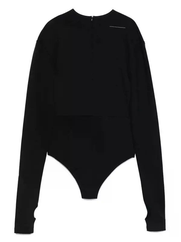MAISON MARGIELA Long-sleeve Bodysuit - Black