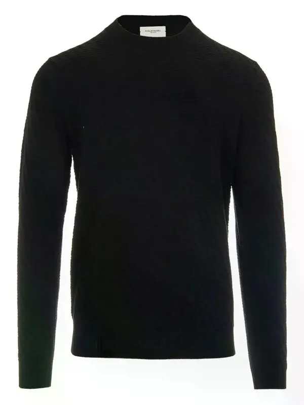 PAOLO PECORA Textured Wool Crewneck Sweater