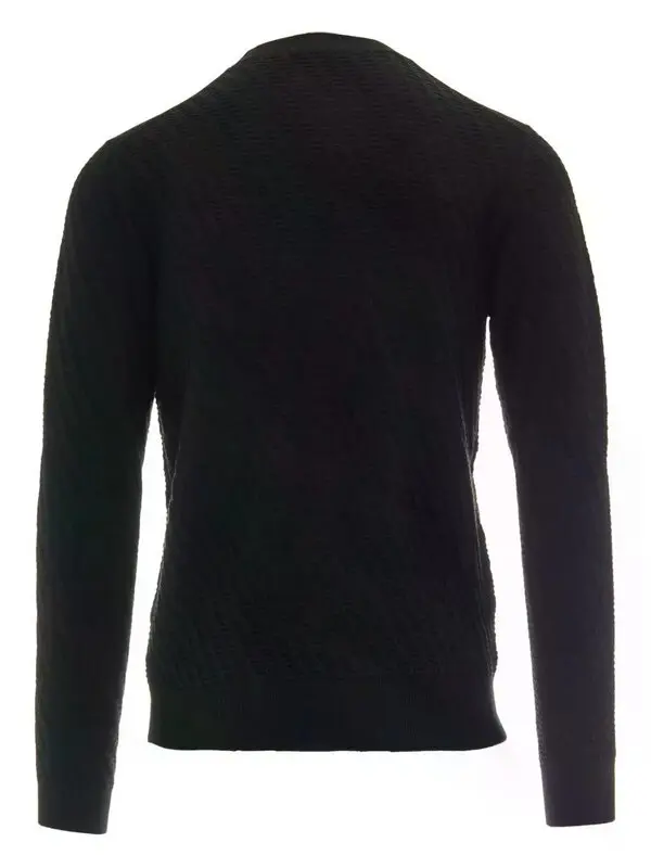 PAOLO PECORA Textured Wool Crewneck Sweater