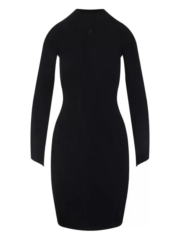 COURREGES Ribbed High-neck Dress