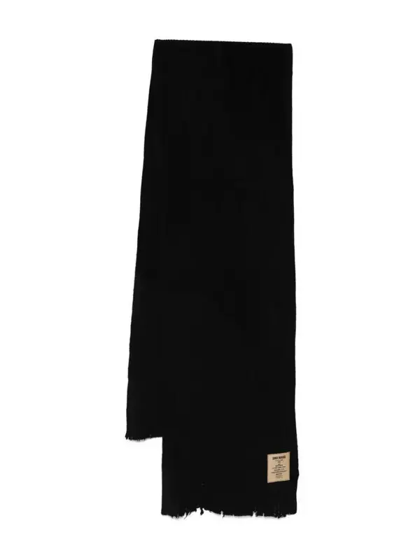 UMA WANG Ribbed Cashmere Scarf - Black