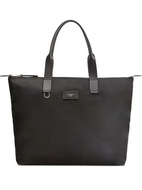 Dolce & Gabbana Logo-plaque Tote Bag - Black