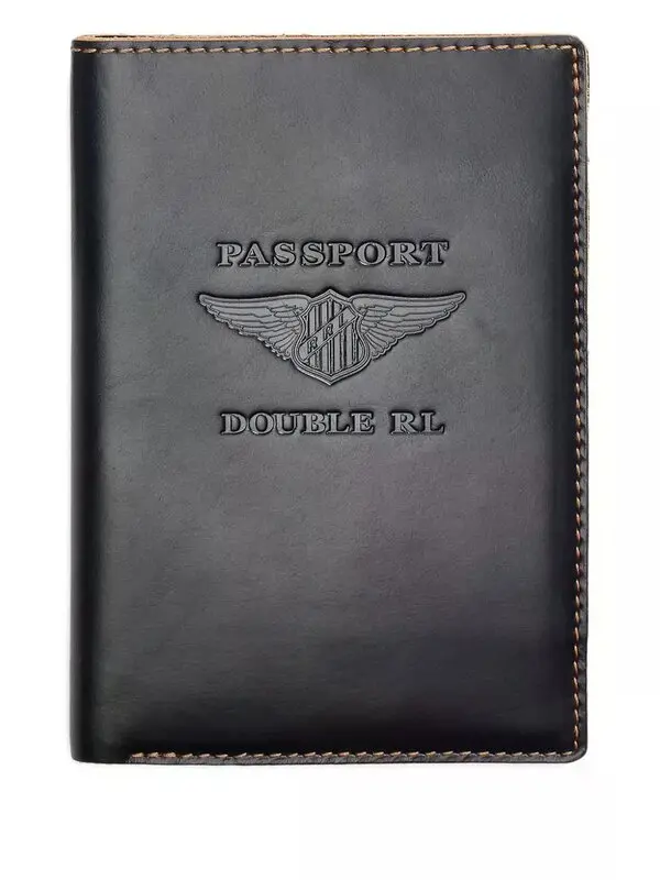 Ralph Lauren Embossed Passport Holder - Black