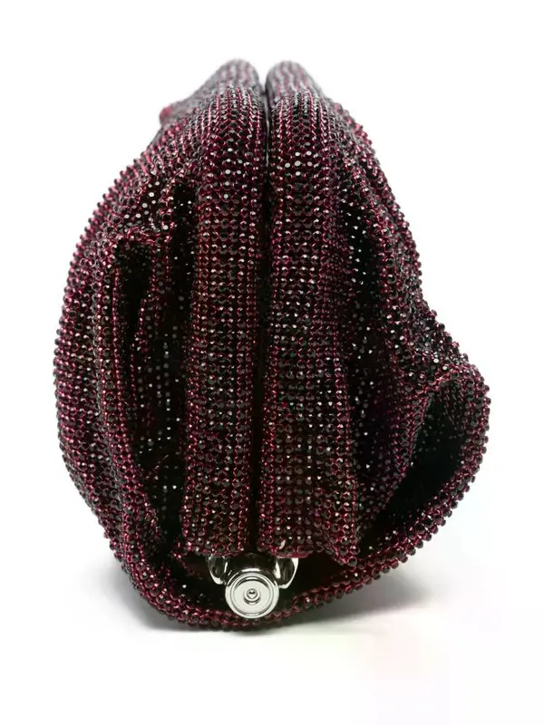Benedetta Bruzziches Embellished Gathered Clutch - Red