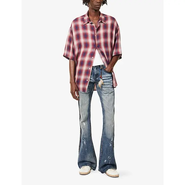 JADED LONDON Feather Drift Flared Denim Jeans