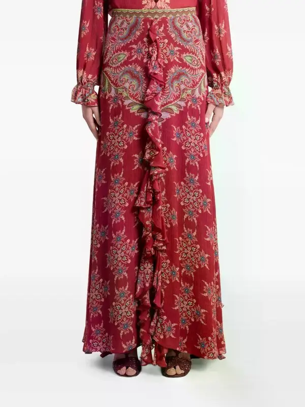 Etro Paisley-print High-rise Skirt