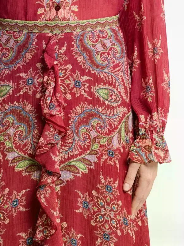 Etro Paisley-print High-rise Skirt