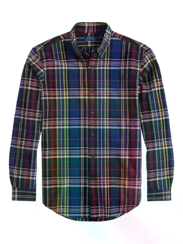 Polo Ralph Lauren Brushed Plaid Shirt - Blue