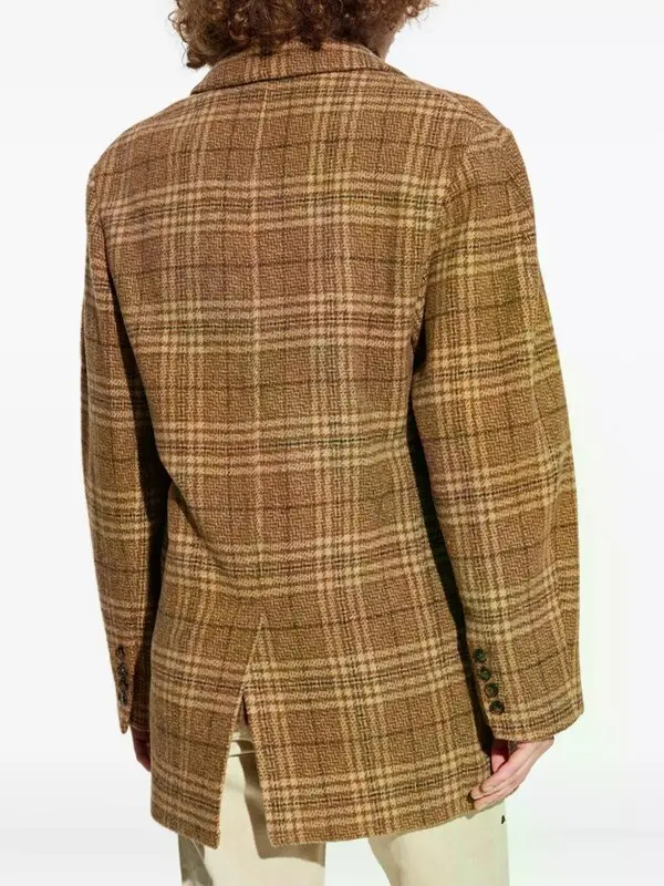 MARANT ETOILE Limiza Checkered Wool Coat