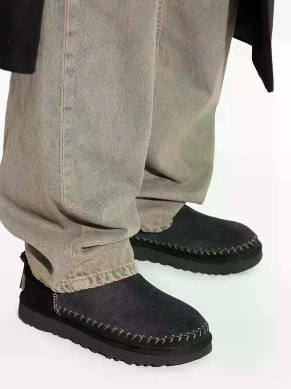 UGG Braided-detail Leather Boots - Black