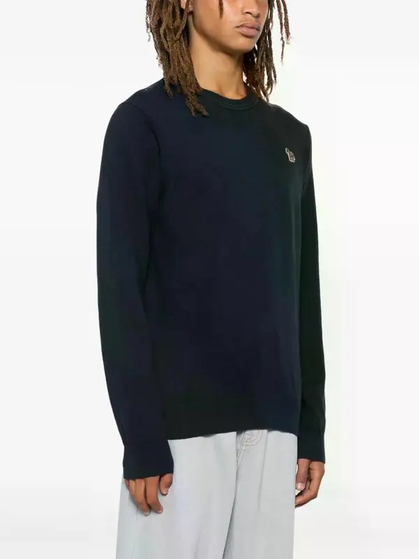 Paul Smith Zebra-logo Sweater - Blue