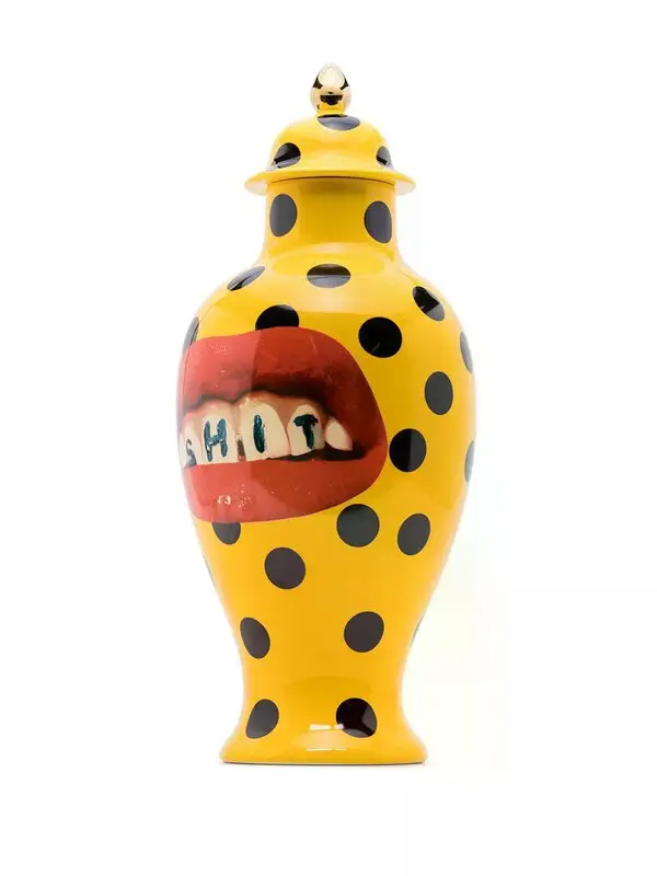SELETTI Toiletpaper Polka-dot Ceramic Vase