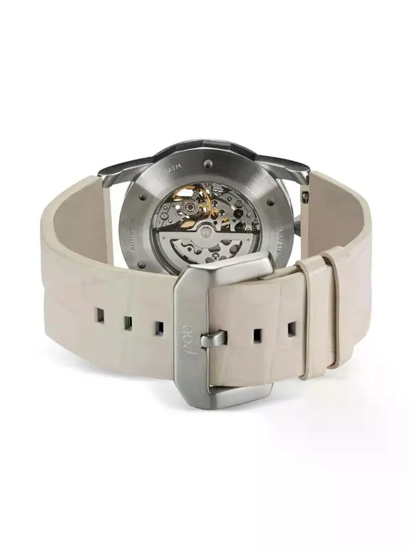 FOB PARIS Leather Skeleton 40mm - Silver