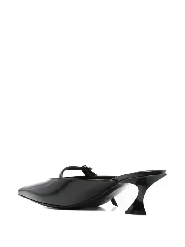 MUGLER 70mm Pointed-toe Ribbon Mules