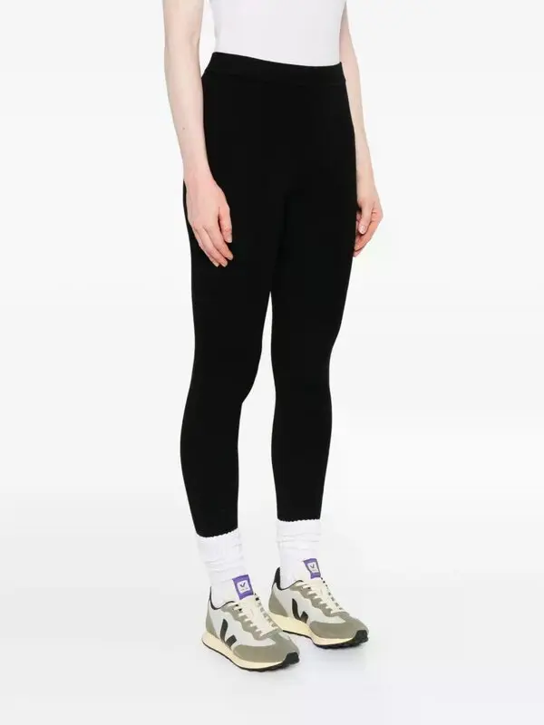 P.a.r.o.s.h Wool Leggings - Black