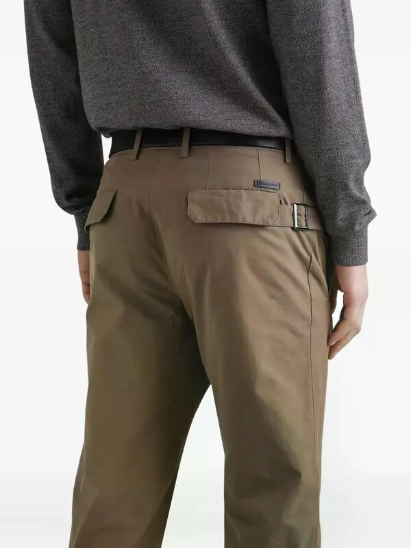 Dolce & Gabbana Cotton Side-strap Trousers