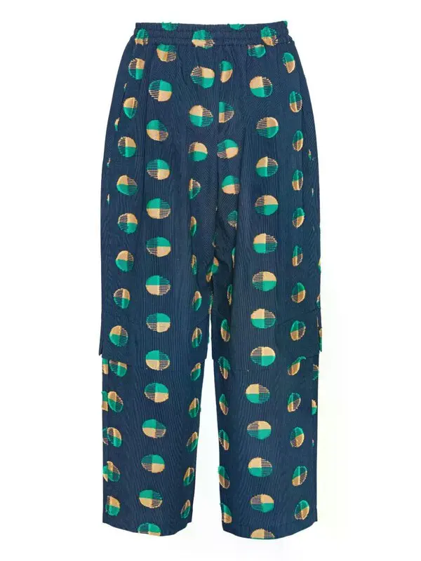 Henrik Vibskov Shants Circular-pattern Drawstring Trousers