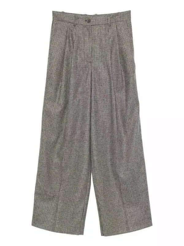 P.a.r.o.s.h Houndstooth Wide-leg Trousers
