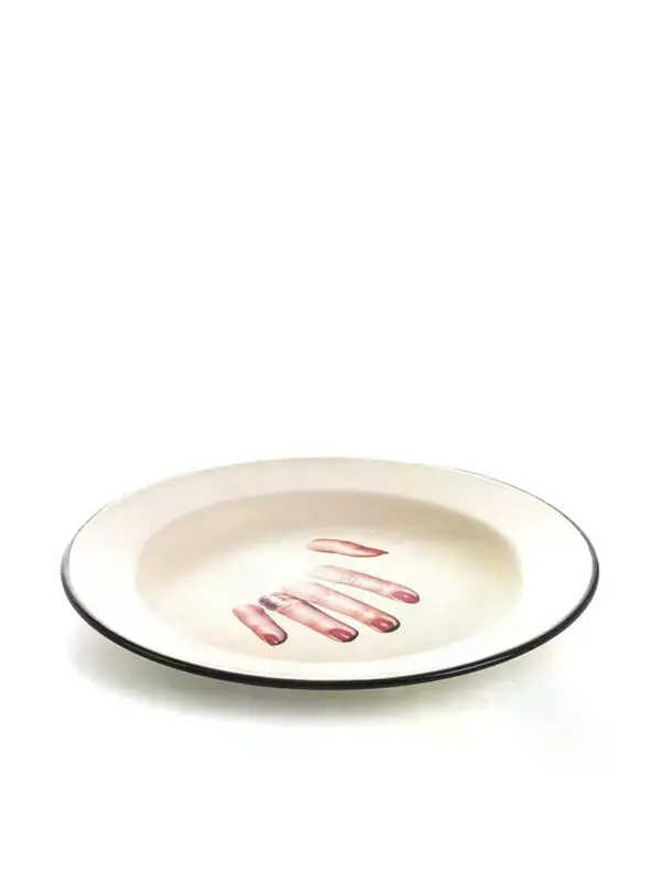 SELETTI 16836 Enamel Fingers Plate