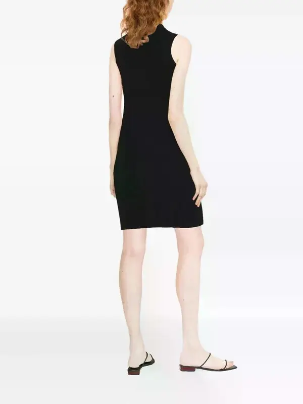 Victoria Beckham Sleeveless Ribbed Mini Dress