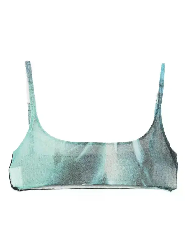 JEAN PAUL GAULTIER Abstract-print Top - Blue