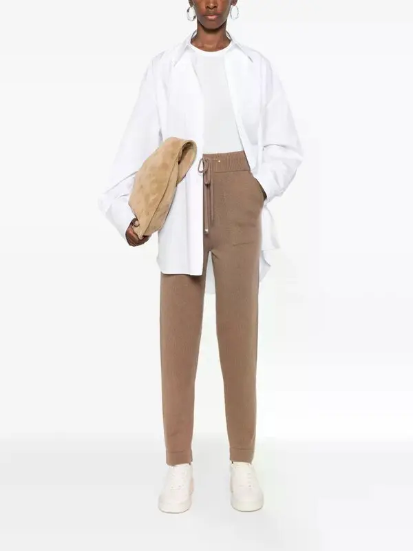 Max Mara Ribbed-knit Track Pants