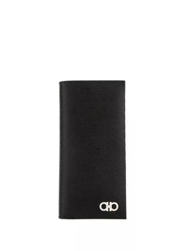 FERRAGAMO Gancini-embellished Bi-fold Wallet - Black