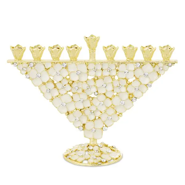 OLIVIA RIEGEL Dogwood Menorah Exclusive - Ivory / Gold