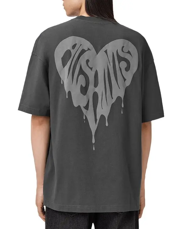 ALLSAINTS Oversized Trip Logo Graphic Tee - Washed Black