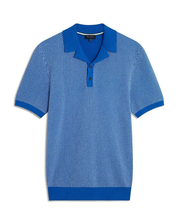 Ted Baker London Gregry Textured Knit Polo Shirt