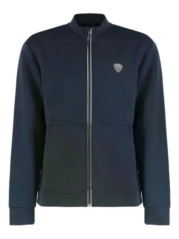 EA7 Logo-plaque Zip-up Tracksuit - Blue